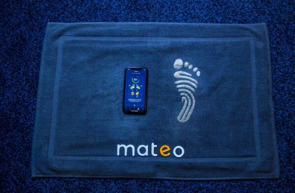 Mateo is a smart bathroom mat that tracks your weight, body composition