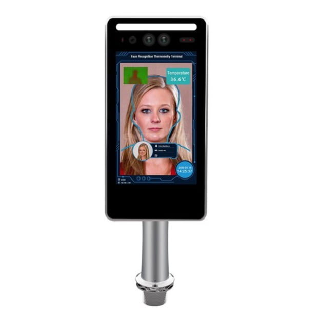Temperature Screening Kiosk with Face Recognition and Access Control