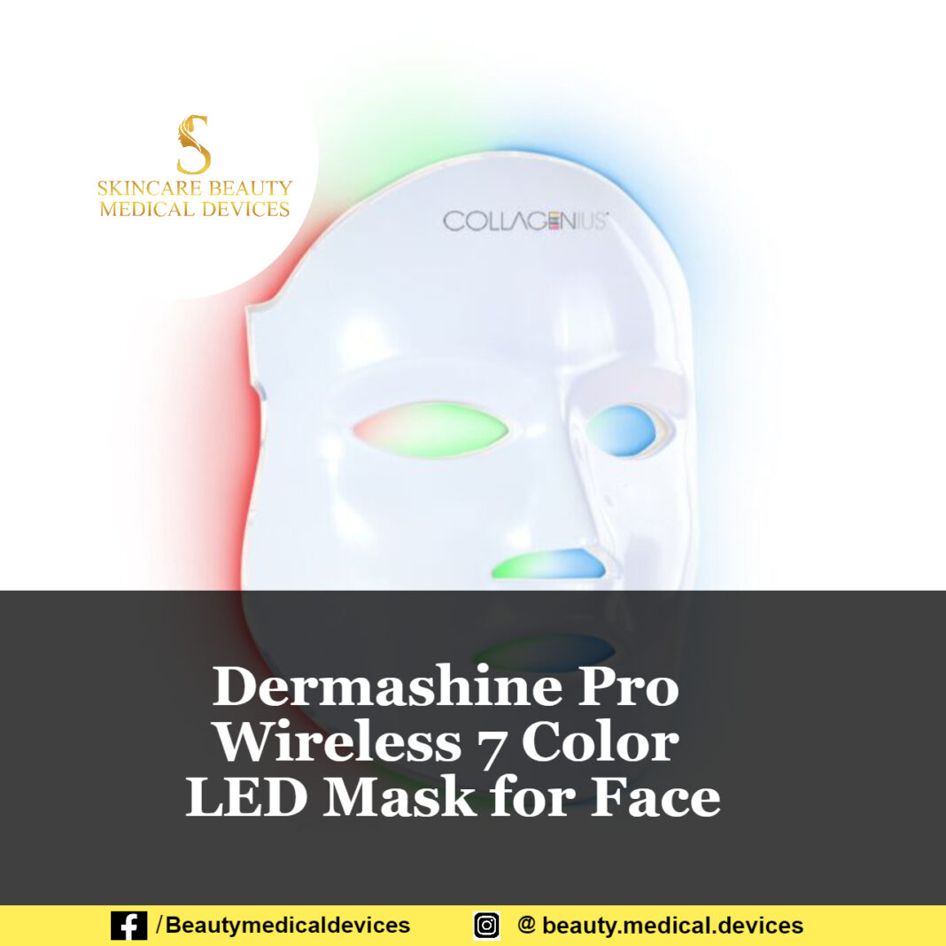 Dermashine Pro Wireless 7 Color LED Mask for Face